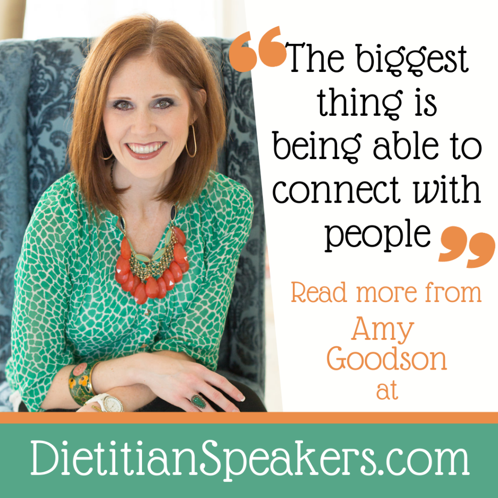Speaker Spotlight on Dietitian Speaker Amy Goodson – A Dietitian’s ...